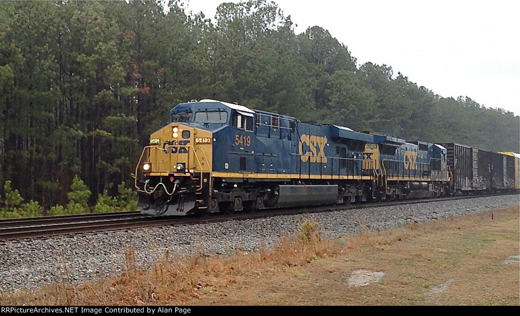 CSX ES40DC 5419 and C40-8 7630